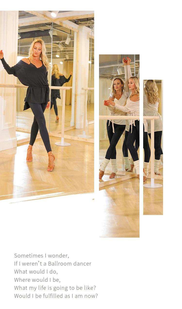 ZYM танцевальный стиль с длинным рукавом латинский танец Топ Платье ...