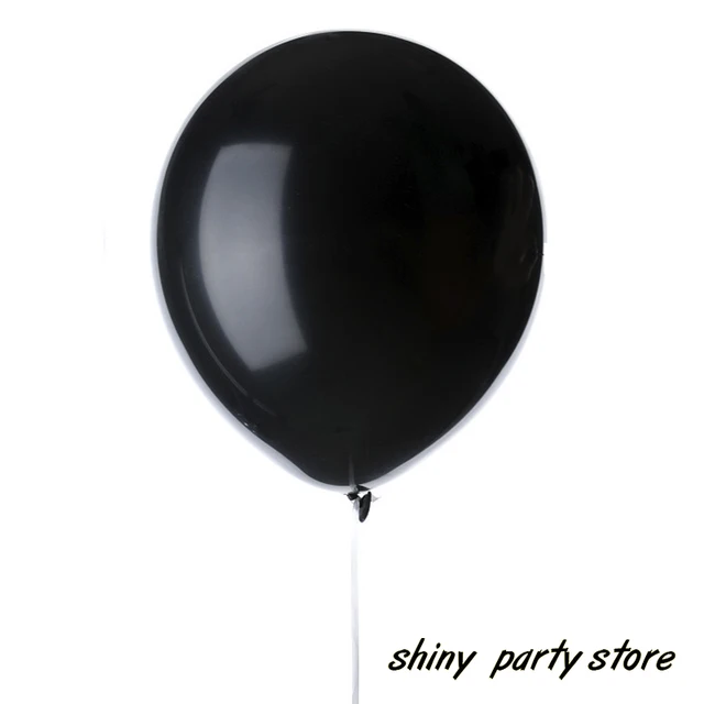 5-36inch Black Latex Balloons Round Art Shape Wedding Birthday Party ...
