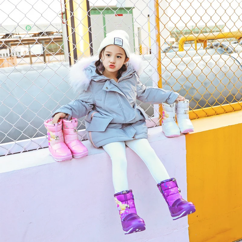 Kids Wearing Winter Boots