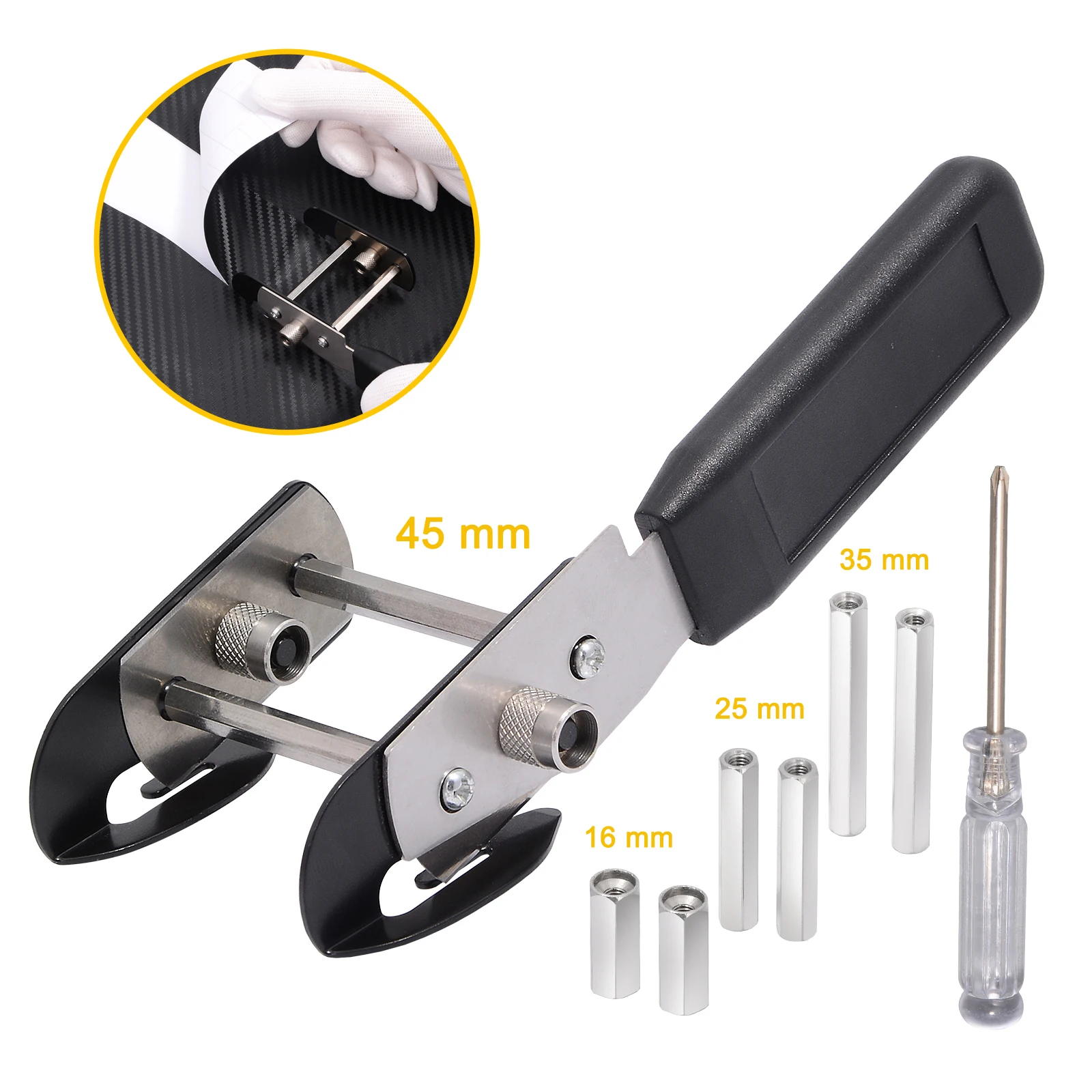 EHDIS Car Wrap Vinyl Cutter Knife Twin Head Foil Film Slitter Teflon ...