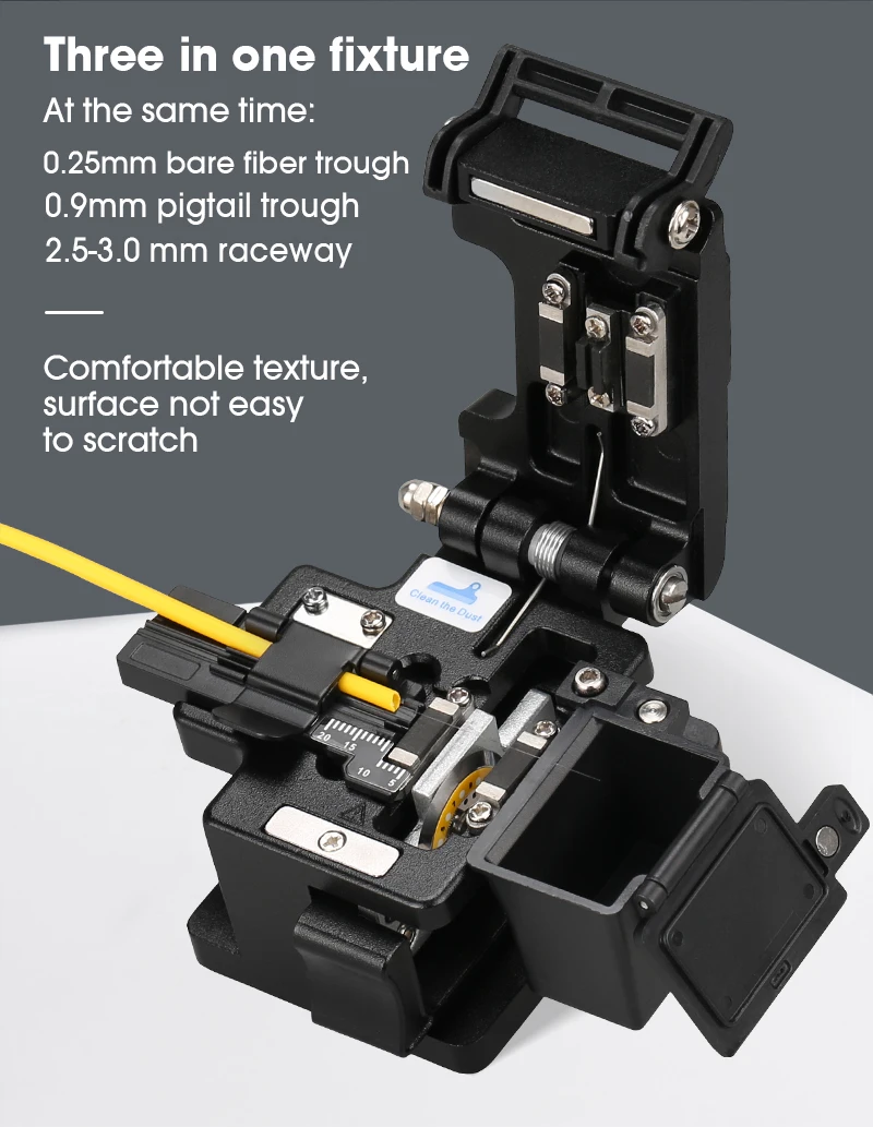 New Aua-x1 High-precision Fiber Cleaver With Waste Fiber Box, Fiber ...