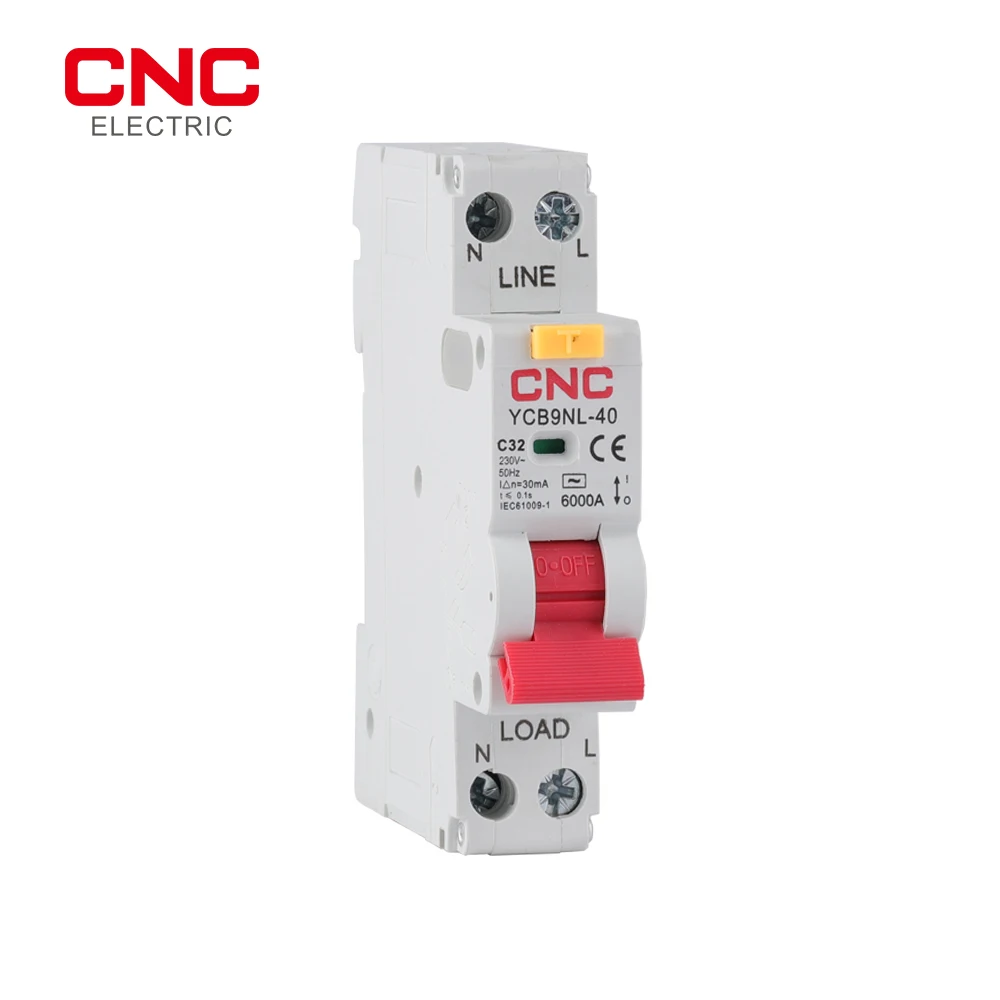 CNC-18mm-230V-50-60Hz-RCBO-1P-N-6kA-Residual-Current-Differential ...