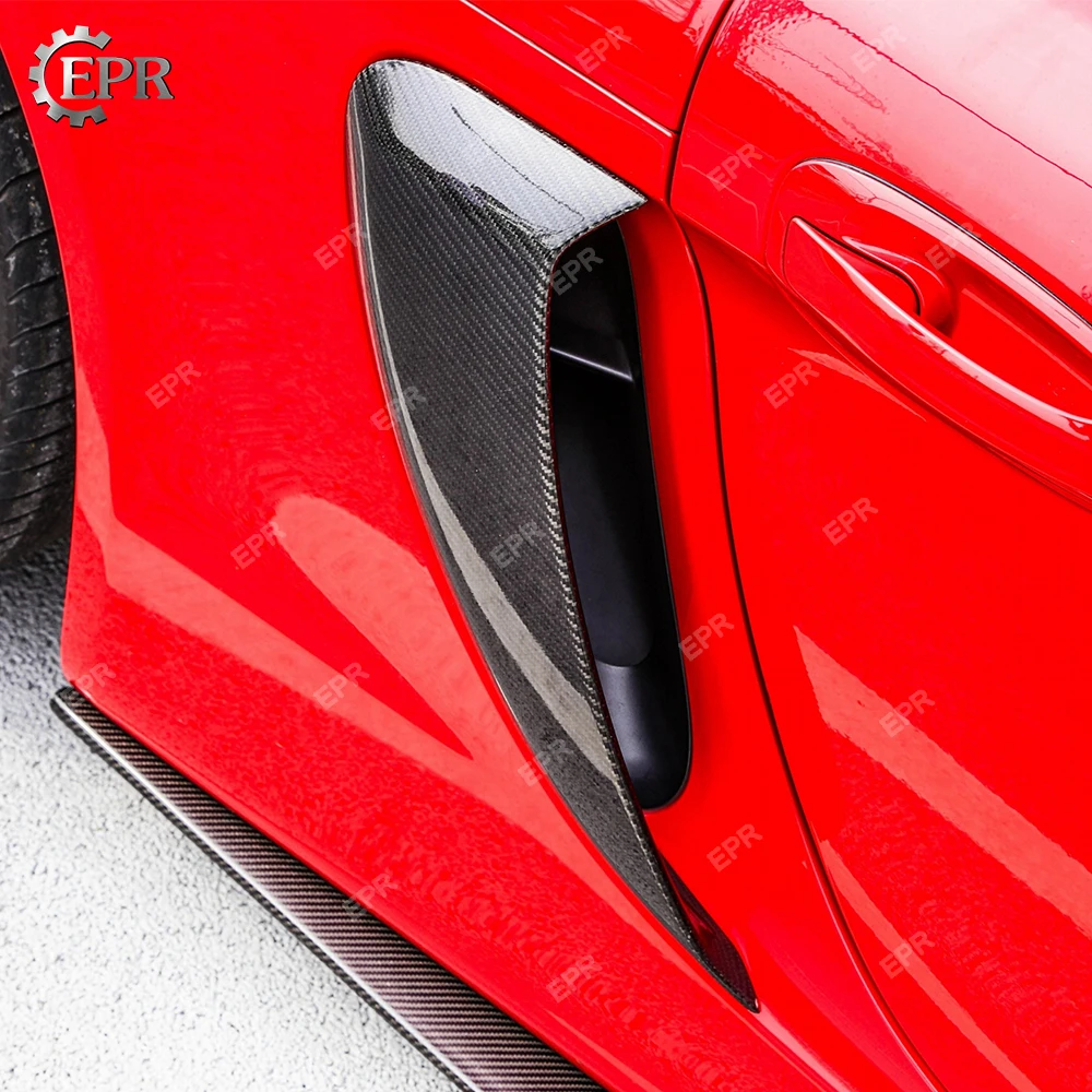 For Porsche 981 Cayman Carbon Fiber Duct Vents Body Kit Auto Tuning Part For Cayman 981 Side Air ...