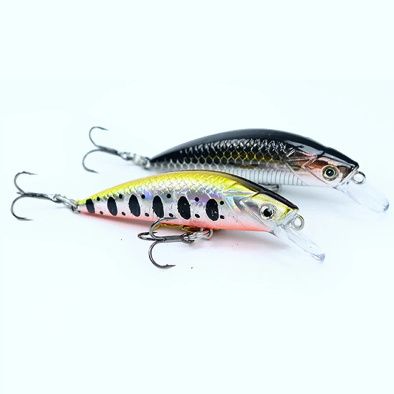 New Mini Minnow Fishing Lure 5cm 6g Swing Small Fish Hard Bait 0.3-1m ...