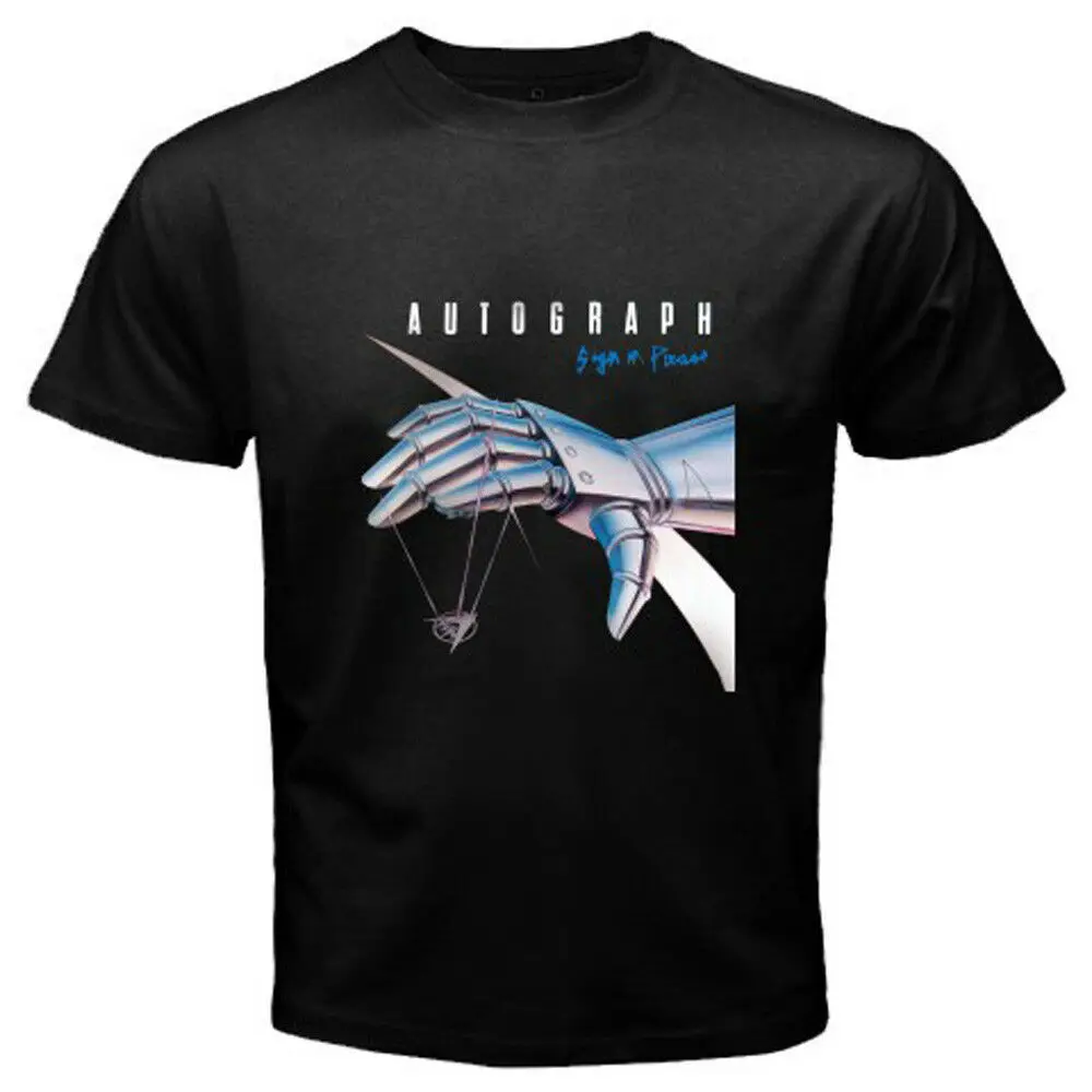 Rare Autograph Sign In Please Rock Music Men's Black T Shirt Size S to ...