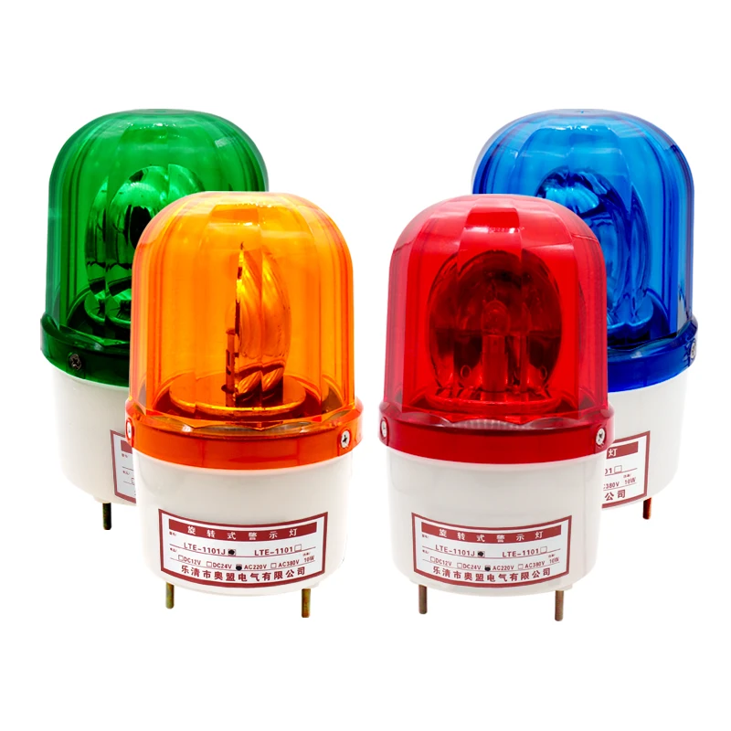 Rotate-Sound-and-Light-Alarm-Lamp-LTE-1101J-Red-Green-Blue-Yellow-12V ...