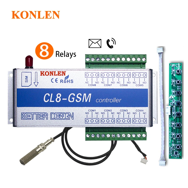 8-Relay-GSM-Controller-Smart-Home-Appliance-CL8-GSM-Power-Switch-Remote ...