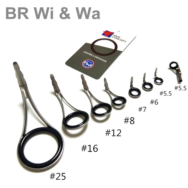BR Wi & Wa FUJI LY + LOG Guide Kit High quality guide Kit one set 8pcs ...