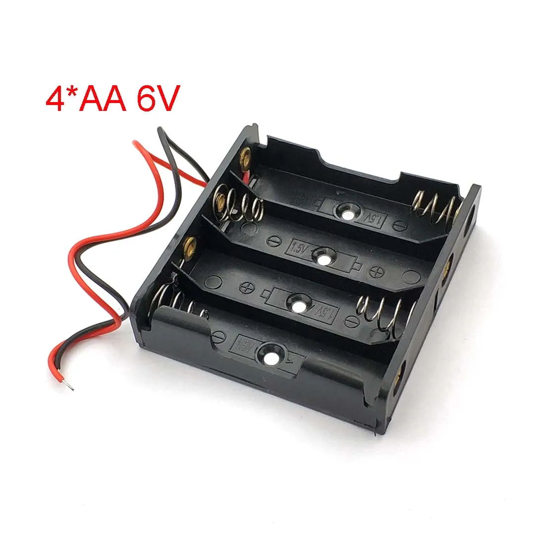 2 Plastic Case Holder Storage Aa Battery | Aa Battery Box Holder ...