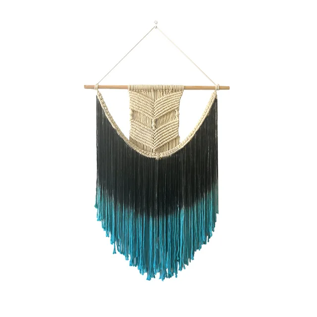 Blue Macrame Wall Hanging | Macrame-design.com