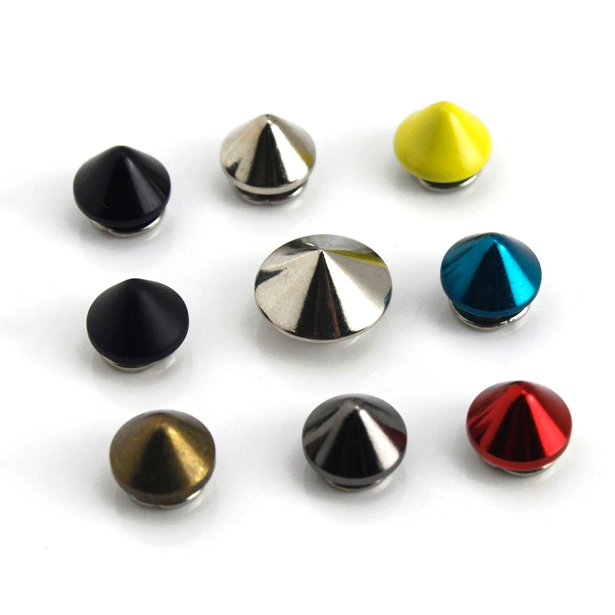 10pcs-lot-Metal-Bullet-Cone-Spike-Punk-Screwback-Studs-Bag-Clothes ...