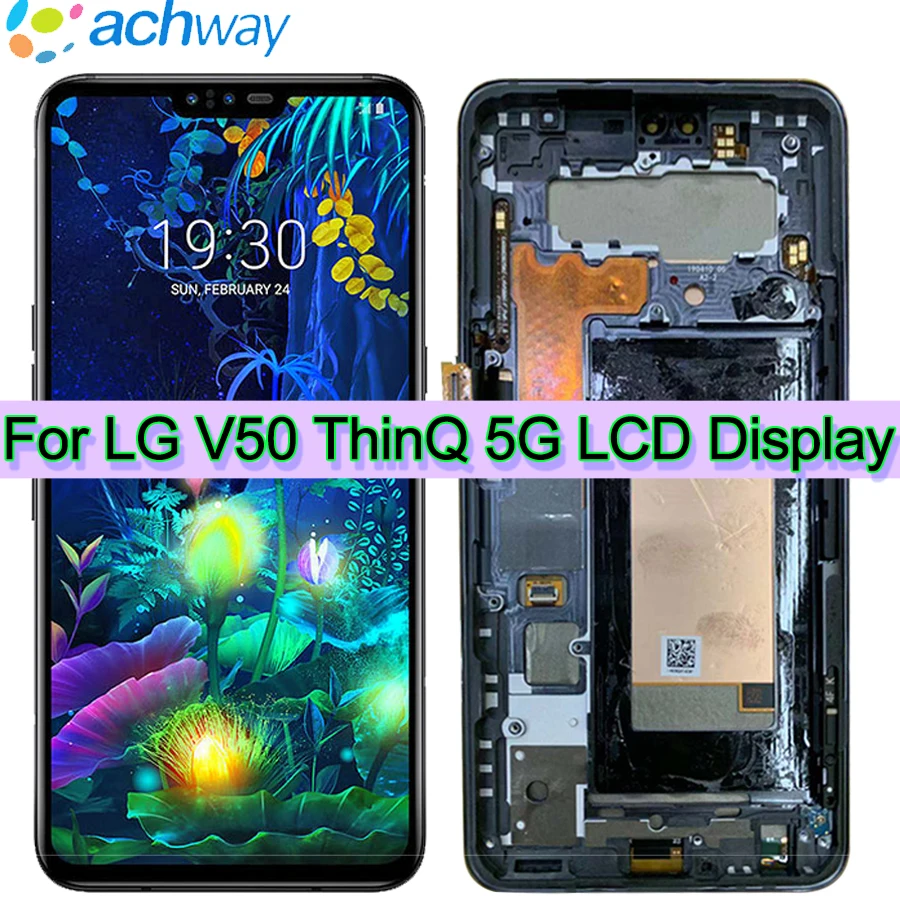 Dành Cho LG V50 Màn Hình Hiển Thị LCD Bộ Số Hóa Cảm Ứng V50 ThinQ 5G ...