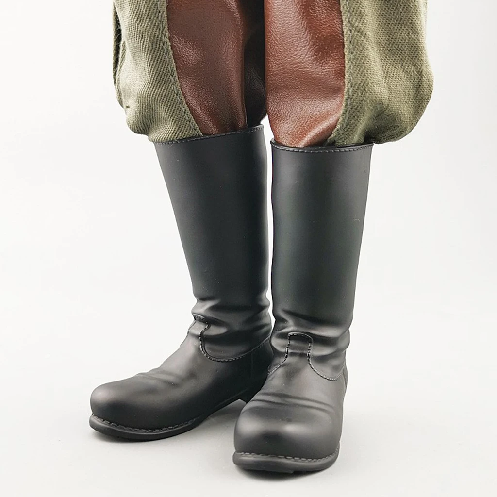 1-6-Scale-Men-s-Black-High-Leg-Boots-Action-Figurine-Army-Hobbyist ...