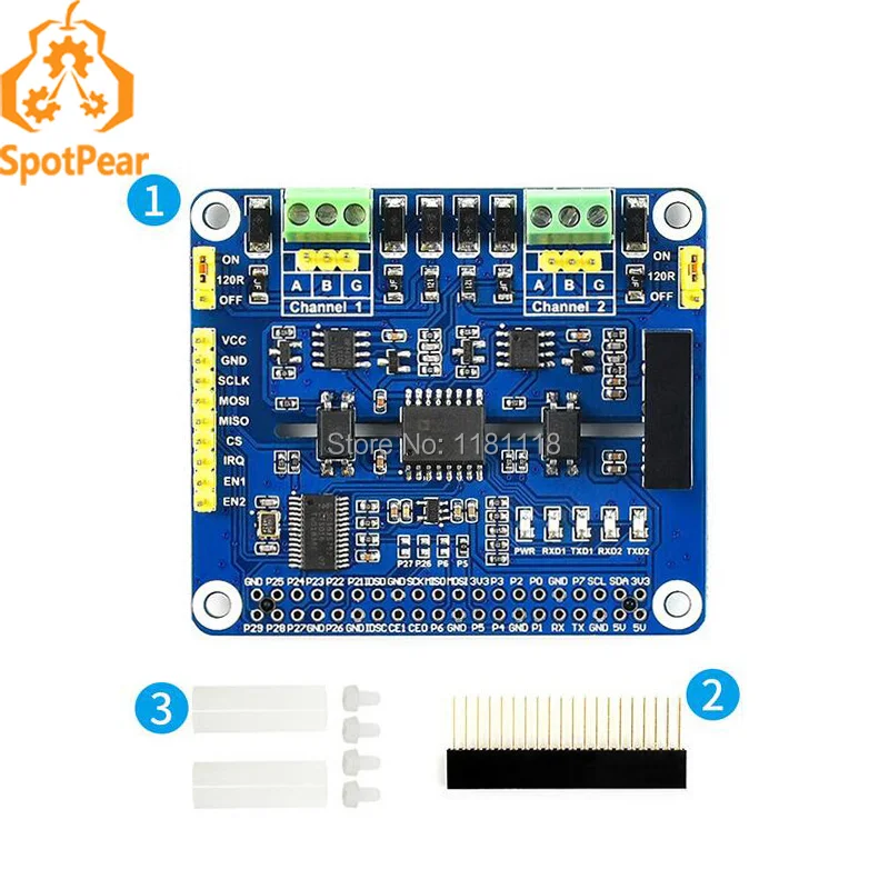 Other Computers & Networking - Raspberry Pi 2-channel isolated rs485 expansion hat for Raspberry ...
