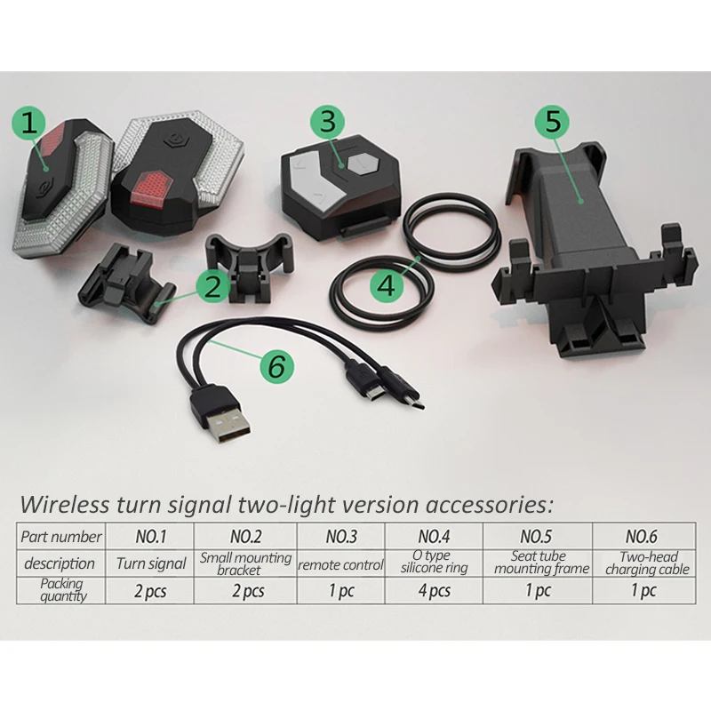 Premium Smart Bike Turn Signal Kit - Lighting4Home