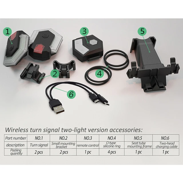 Premium Smart Bike Turn Signal Kit - Lighting4Home