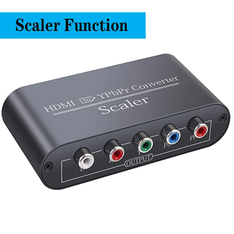 HDMI to RGB Component 5RCA YPbPr Video + R/L Audio Converter with ...