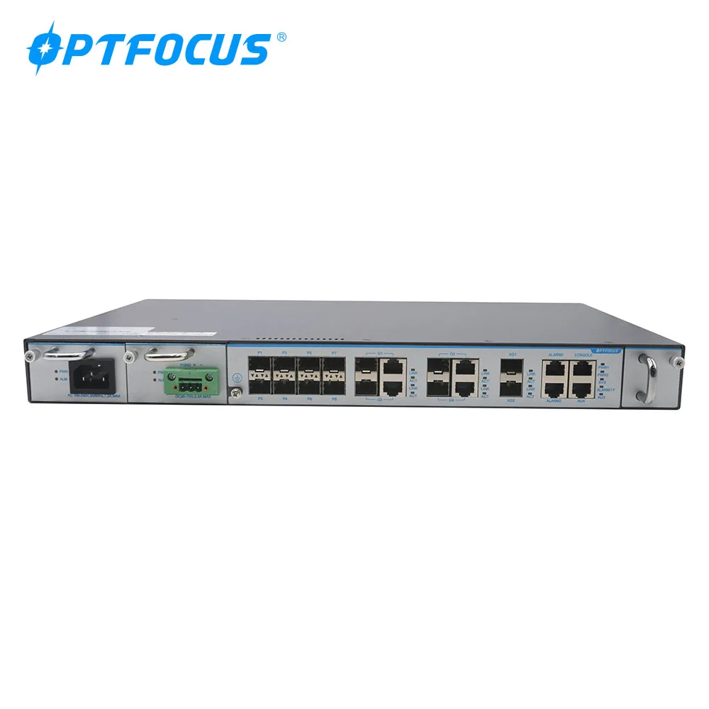 8GE pon ports GPON OLT con 10G puertos uplink|Equipos de fibra óptica ...