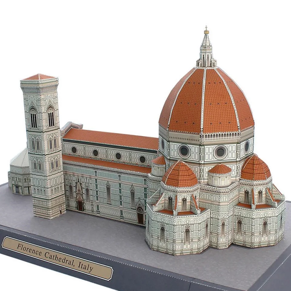 Italy Florence Cathedral 3D Paper Model House Papercraft DIY Art ...
