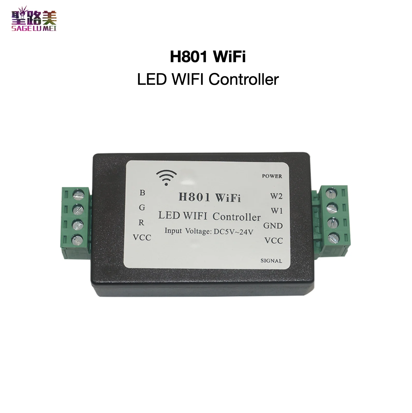 H801 RGBW LED WIFI Controller LED RGB Controller DC5-24V Input 5CH*4A ...