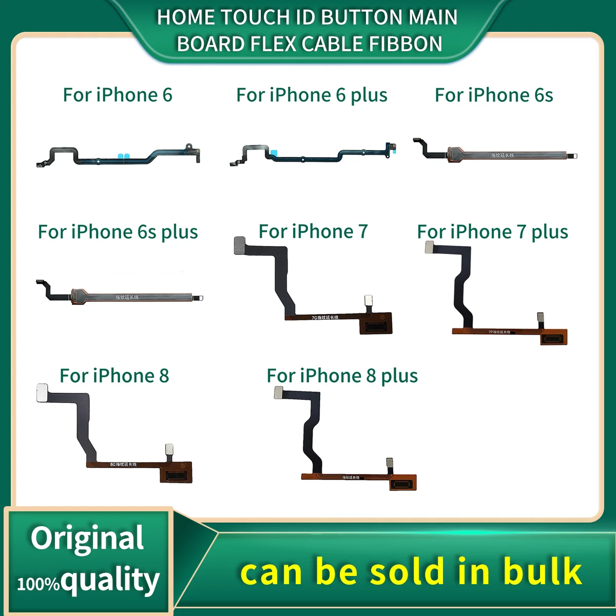 Home-Touch-ID-Button-Main-Board-Flex-Cable-Ribbon-For-iPhone-6-6S-7-8 ...