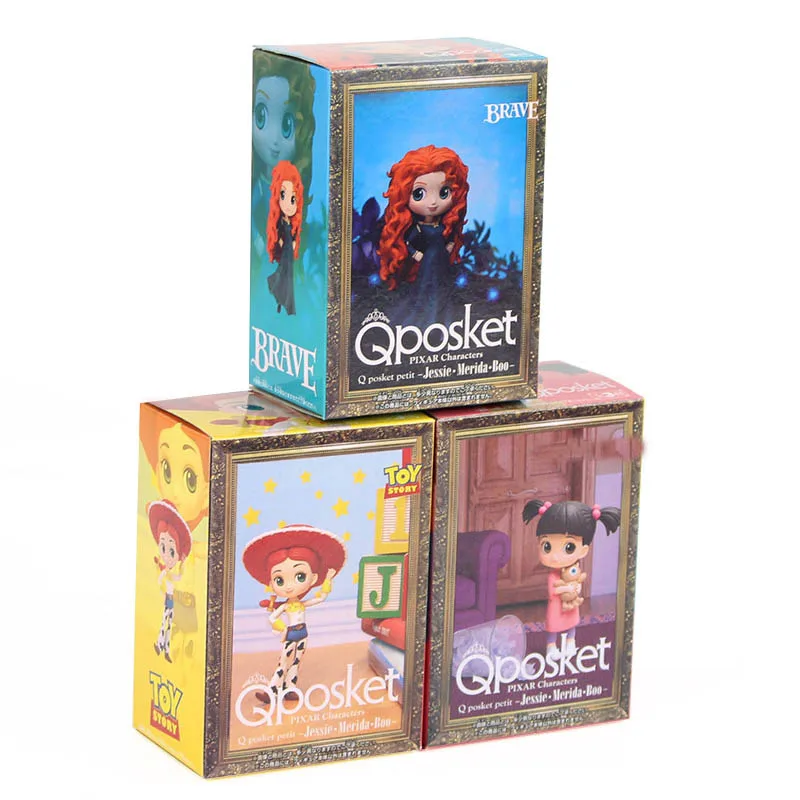 3pcs/set QPosket Princess Jessie Merida Boo Ariel Mermaid Snow White ...