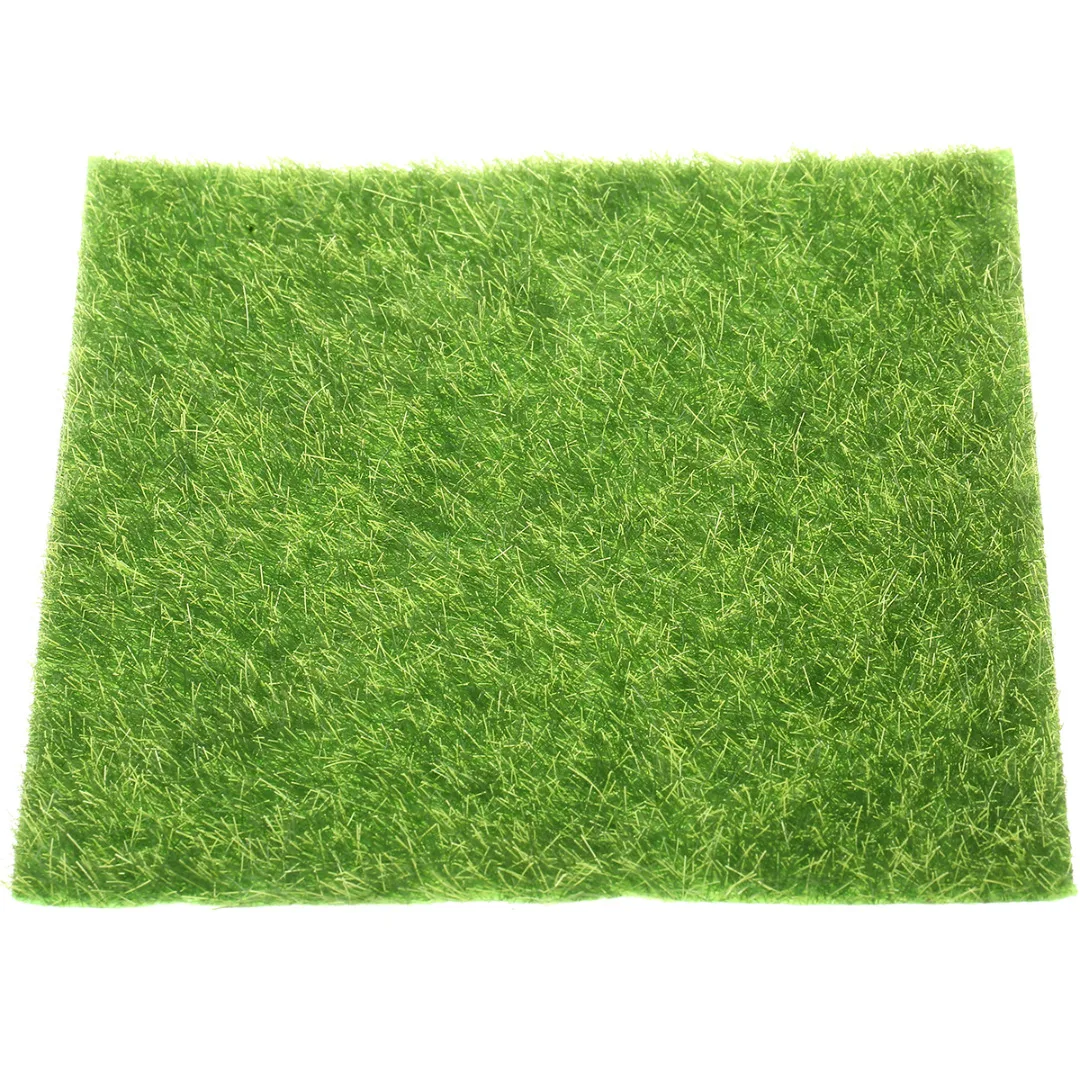 Plastic Artificial Miniature Lawn Grass Fairy Garden Ornament Dollhouse ...