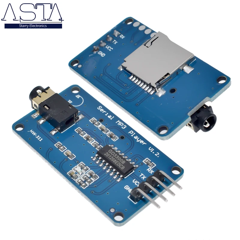 YX6300 YX5300 UART Control Serial Module MP3 Music Player Module For ...