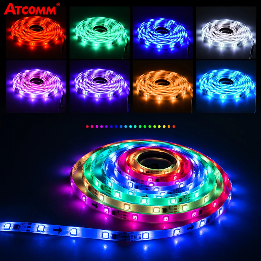 5m LED Streifen Licht WS2811 RGB SMD 5050 Led lichter für Zimmer 5m 12V ...