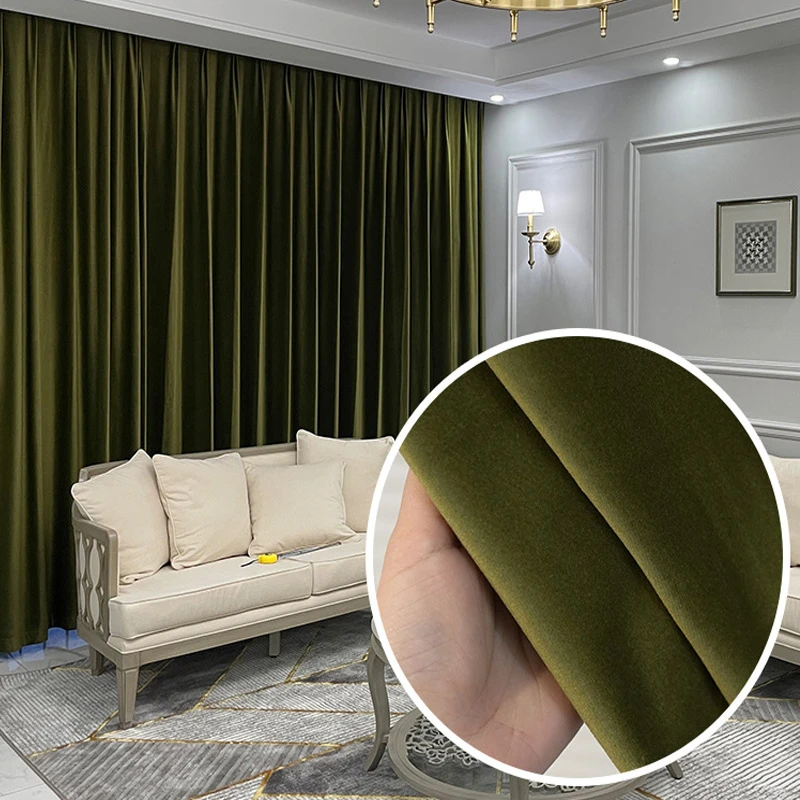 Olive Green Curtains