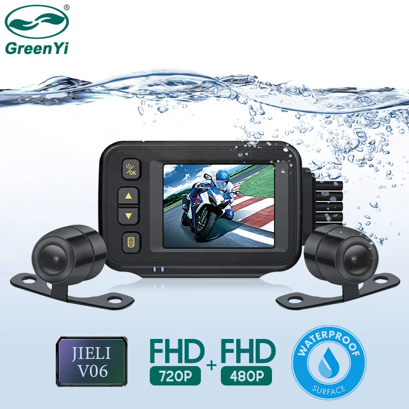 Full-Body-Waterproof-Motorcycle-Camera-720P-HD-Front-Rear-View-Driving ...