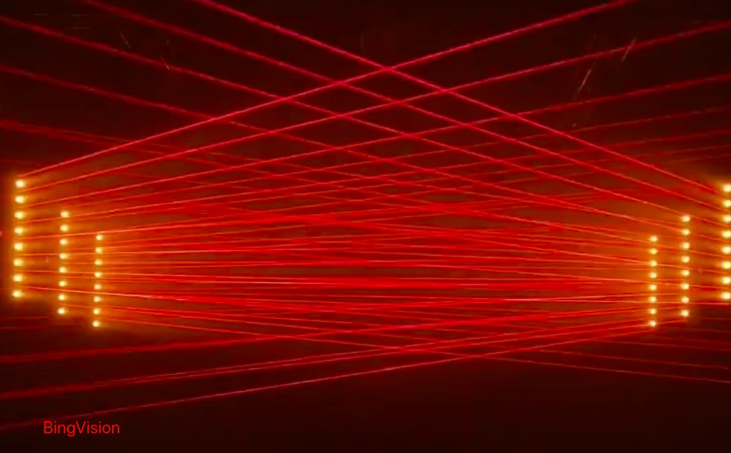 Red Laser Light Background