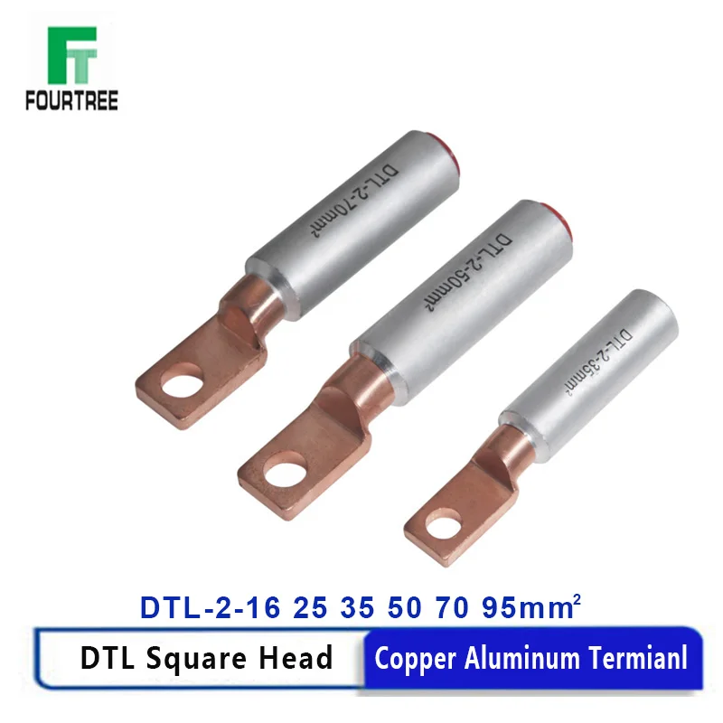 5pcs Square Head Copper Aluminum Cable Terminals Circuit Breaker ...