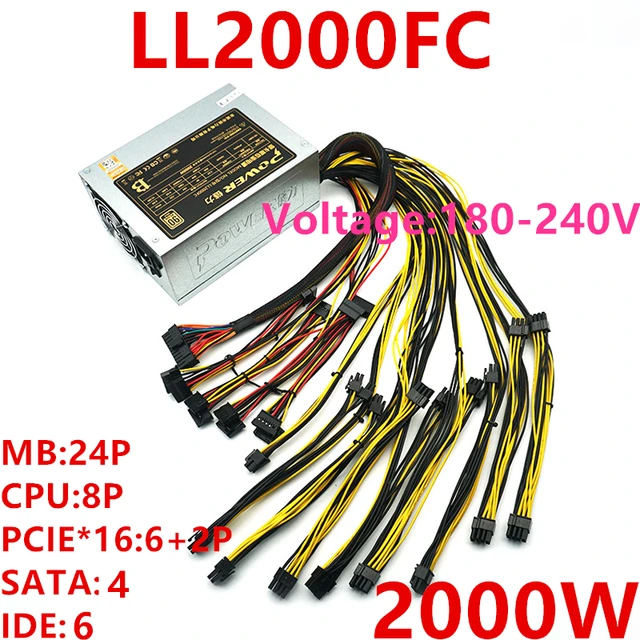 Miner PSU For Chain Force Cannon 90plus Gold Multiple Server Video Card ...