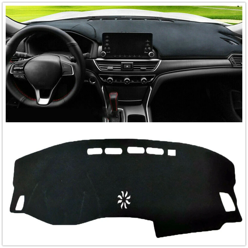 Front-Dashboard-Cover-Carpet-For-Honda-Accord-2018-2019-Black-Car-Dash ...