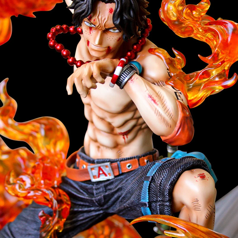 One Piece Figure Action Figure GK Portgas D Ace Model 42cm PVC | One piece Merchandise | Up to ...