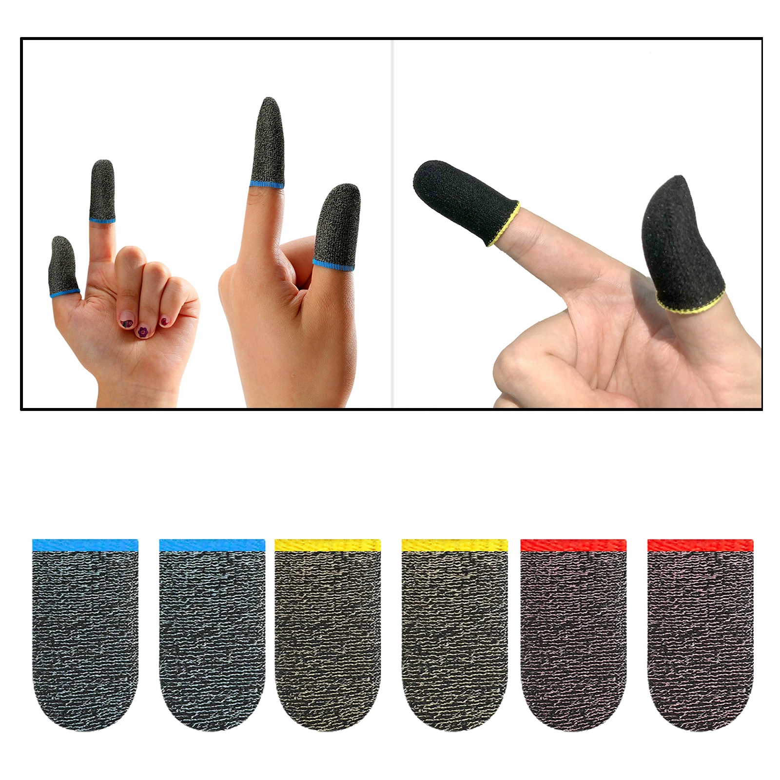 Mobile Game Controller Finger Sleeve [2 Pack],Full Touch Screen Made of ...