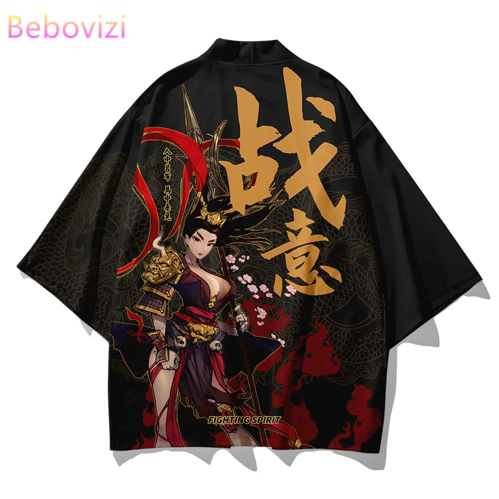 Traditional Haori Kimono Women Men Japanese Style Samurai Clothing Male ...
