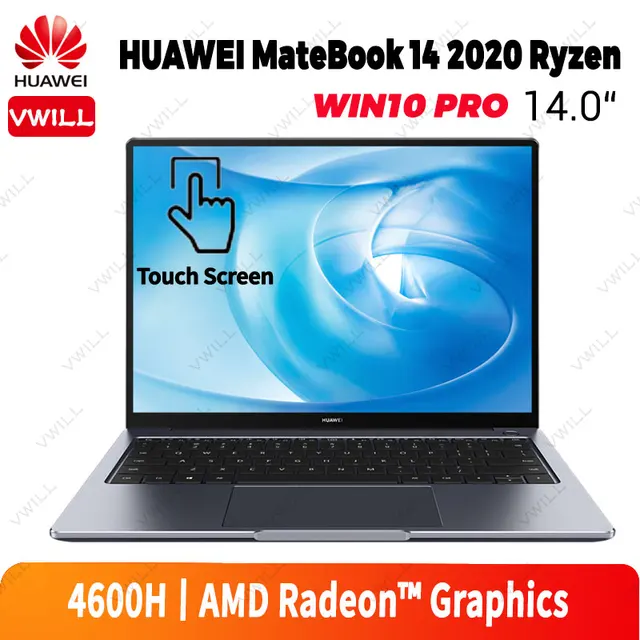 HUAWEI MateBook 14 2020 Laptop 14 inch 2K Touch Screen 7nm Process AMD ...