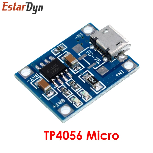 Tp4056 +protection Dual Functions 5v 1a Micro Usb 18650 Lithium Battery ...