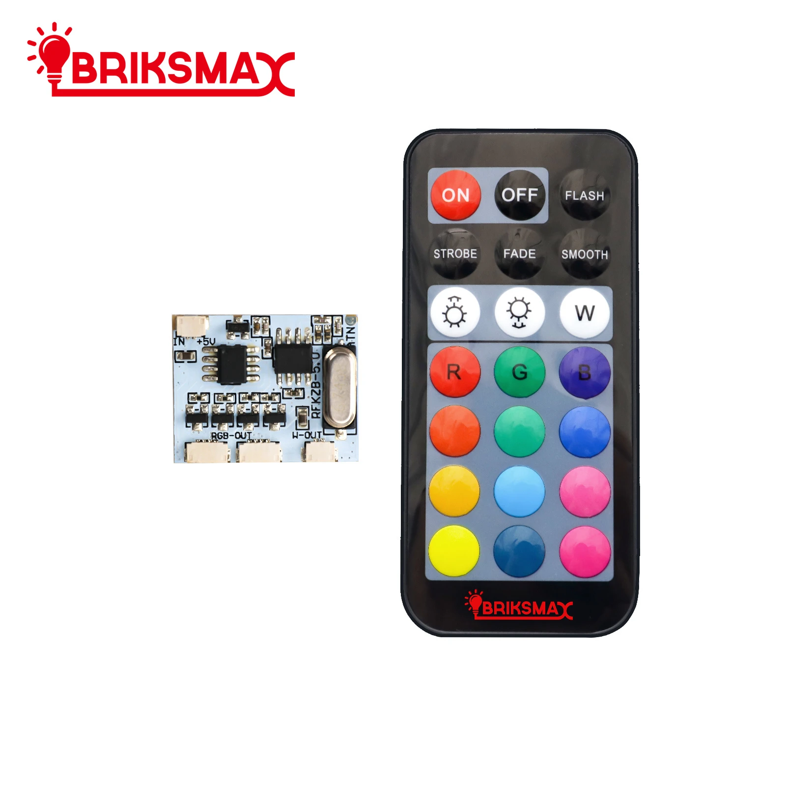 Briksmax Led Accessories Rgb Ir Board And Remote Control For Diy Fans ...