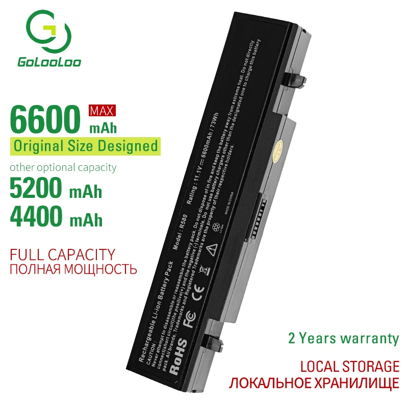 6cells New Laptop Battery For Samsung Aa-pb9ns6b Pb9nc6b R580 R540 R519 ...