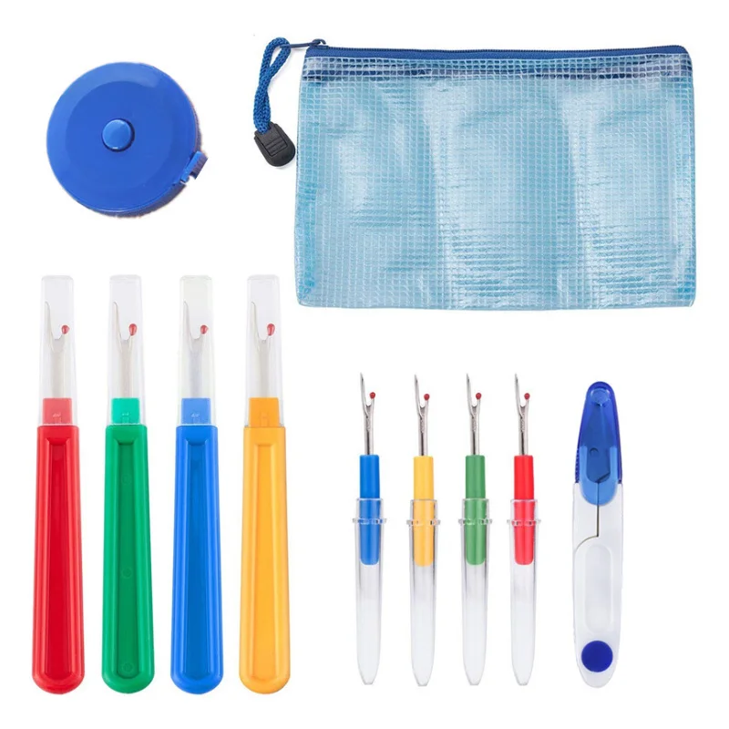 Ripper Yarn Cutter Scissor and Soft Tape Measure Set, Stitch Thread ...