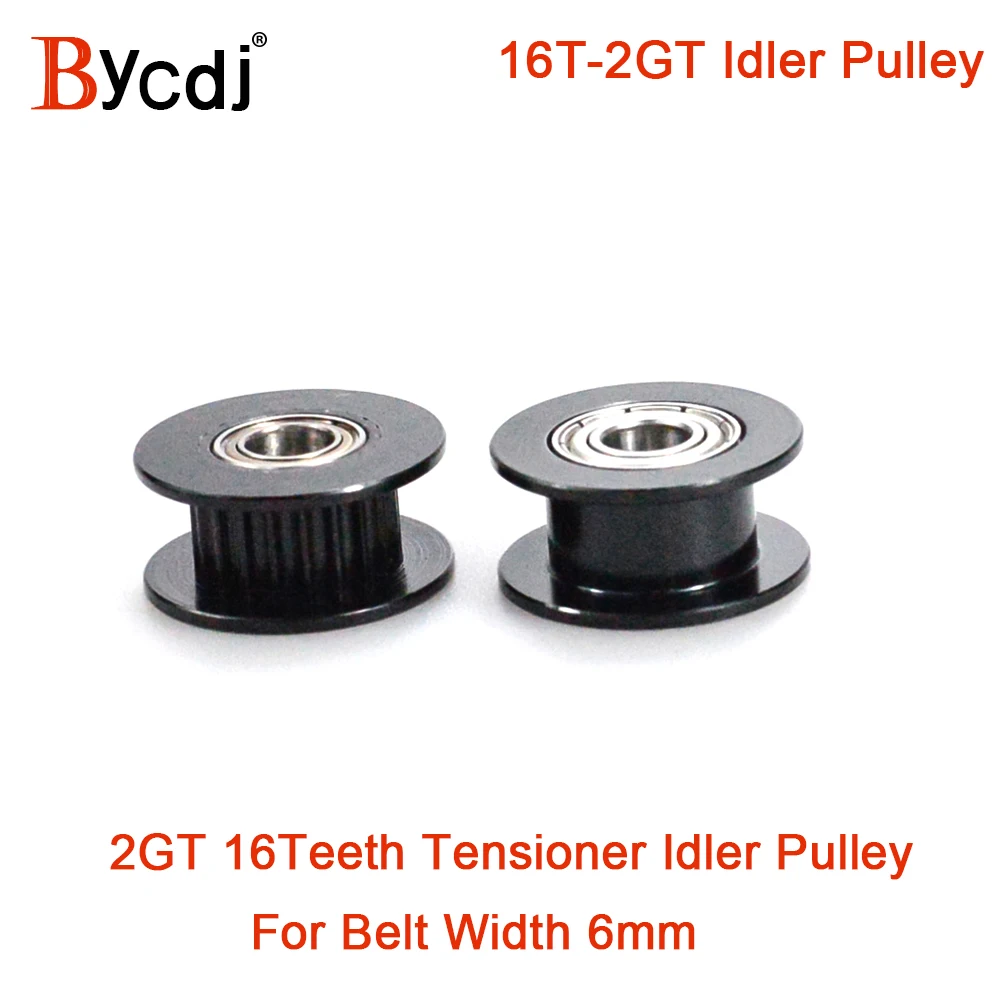 2gt 2m 16 Teeth Synchronous Idler Pulley Bore 3mm With Bearing For ...