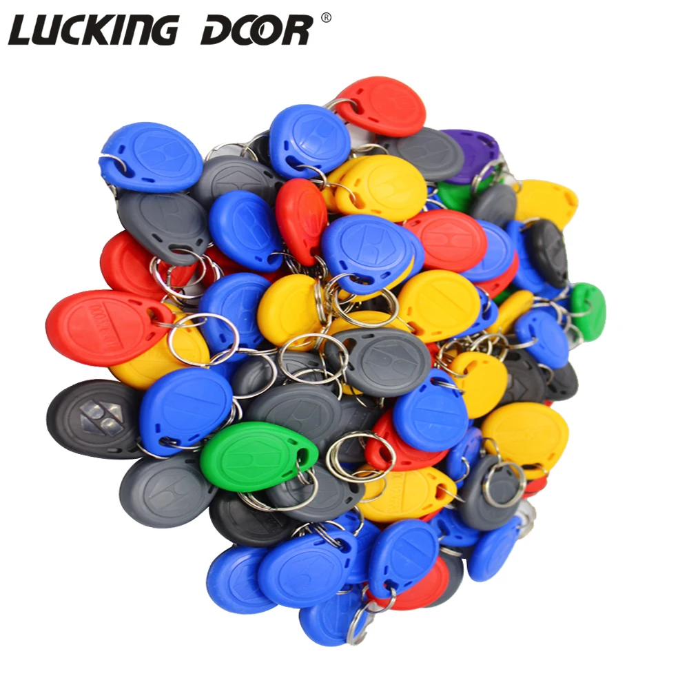 100pcs-lot-TK4100-125khz-RFID-Keychain-Card-Tag-Key-ID-Keyfob-Door ...
