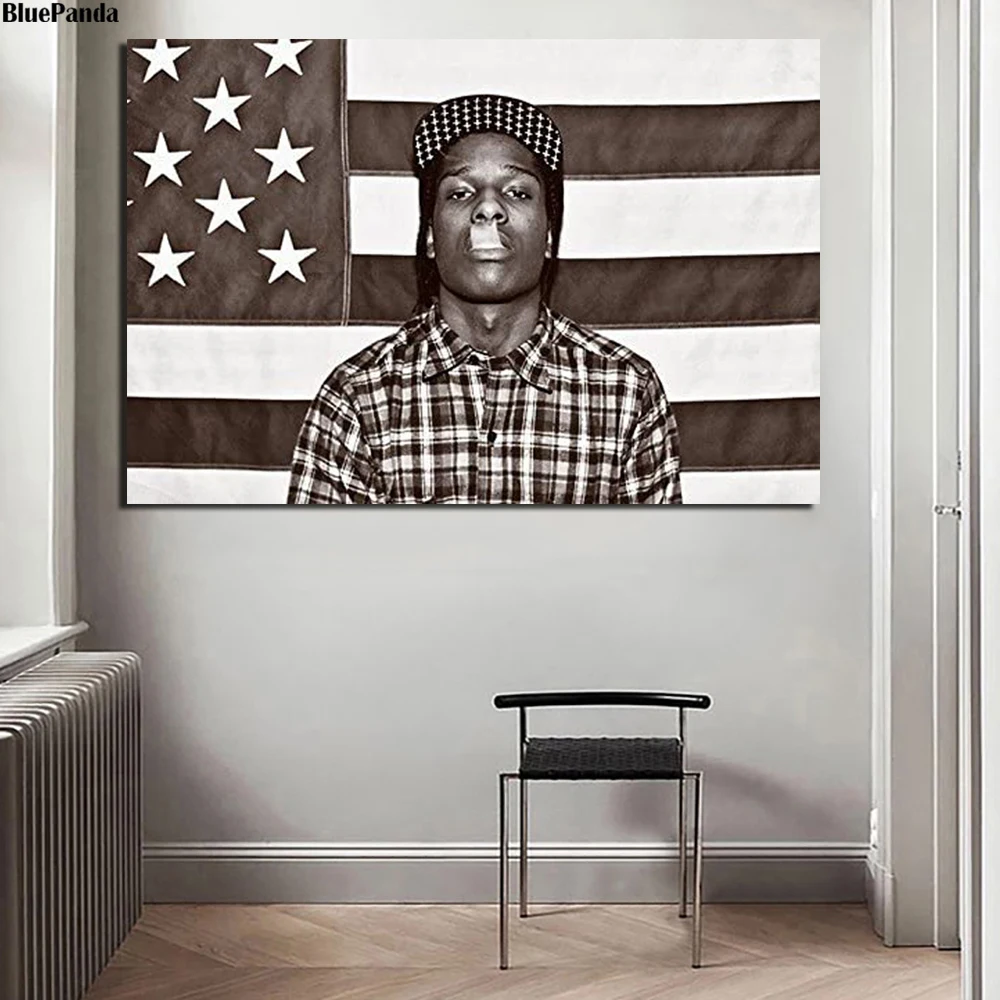 Black And White American Flag Asap Rocky