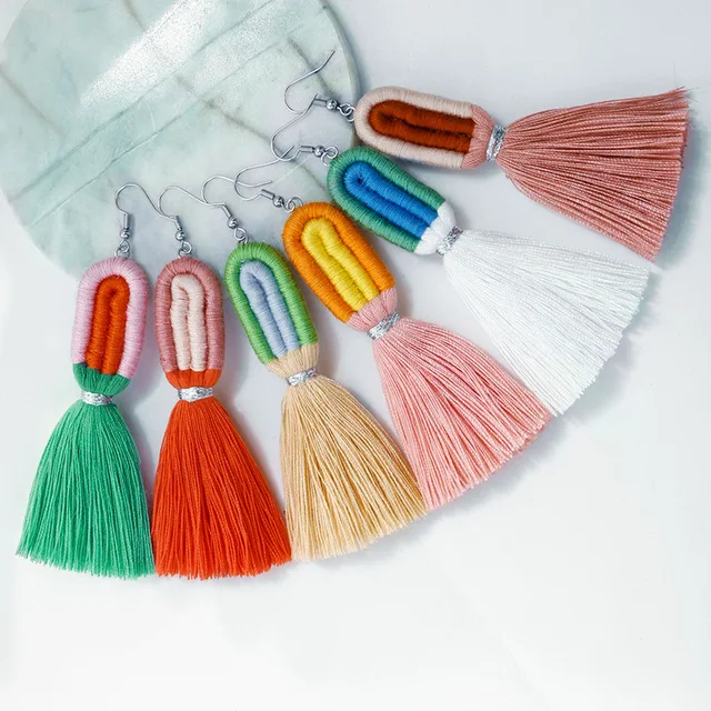 Macrame Earring Patterns | Mancrame-design.com