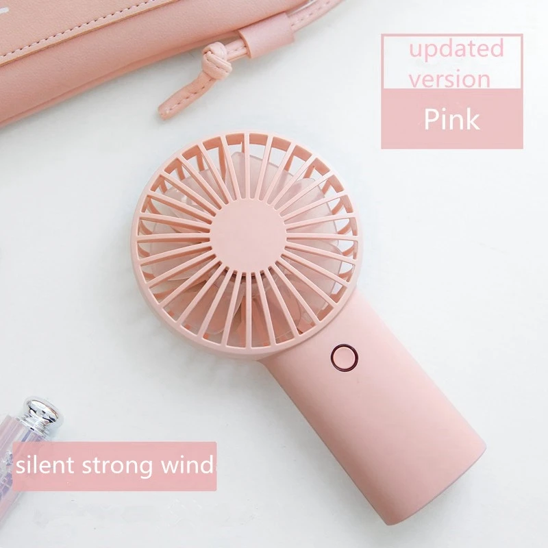 2 Set 4000Mah Rechargeable Usb Handheld Mini Fan Silent Air Cooler ...