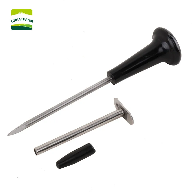 Veterinary Gastric Exhaust Needle Stainless Steel Trocar Rumen Puncture ...