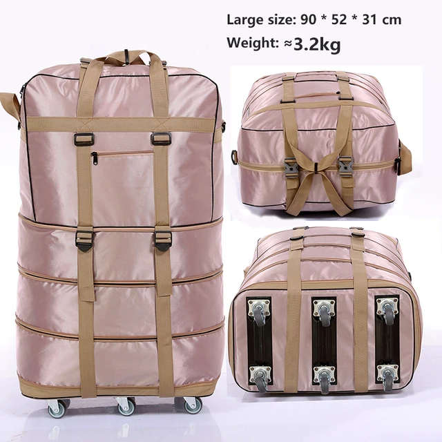 Folding trolley case 158 aviation consignment bag with wheel travel bag ...